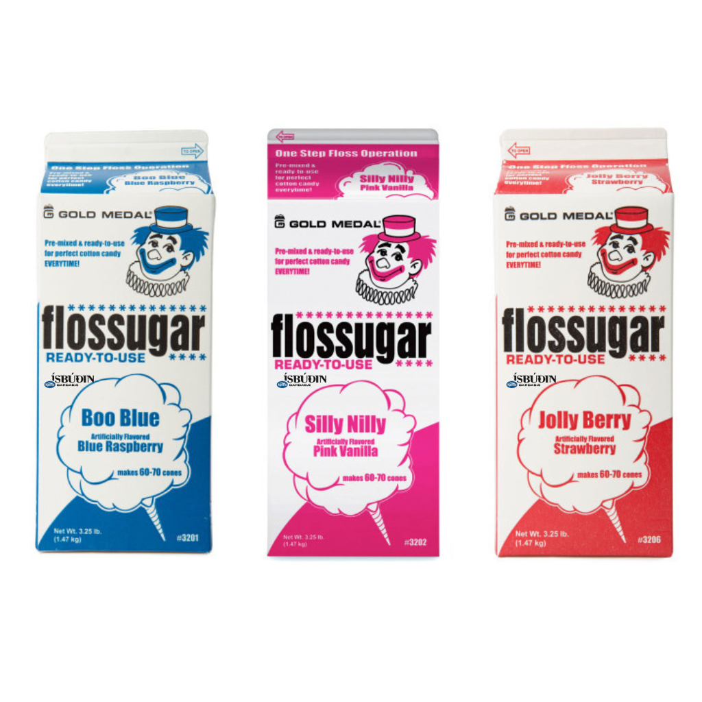Sykur með bragðefni fyrir Candyfloss 950 gr – isbud.is - Ísbúðin Garðabæ